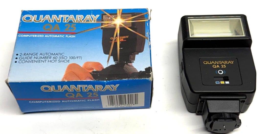 Vintage Quantaray QA 25 Computerized Automatic Flash in Box - Etsy