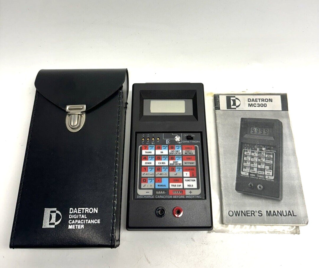 Vintage NOS Daetron MC300 LCR Meter Autorange Caps, Diodes, Transistors ...