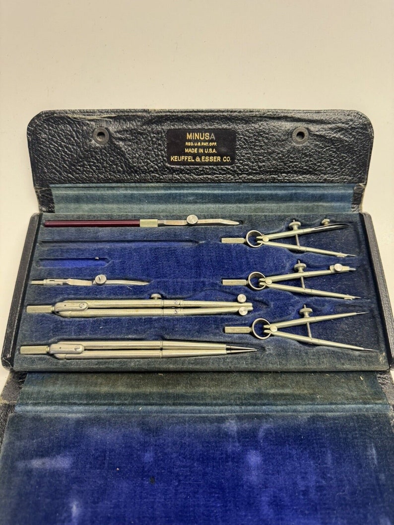 Vintage Keuffel & Esser Co. MINUSA SERIES DRAFTING Set 795 1/2 - Etsy