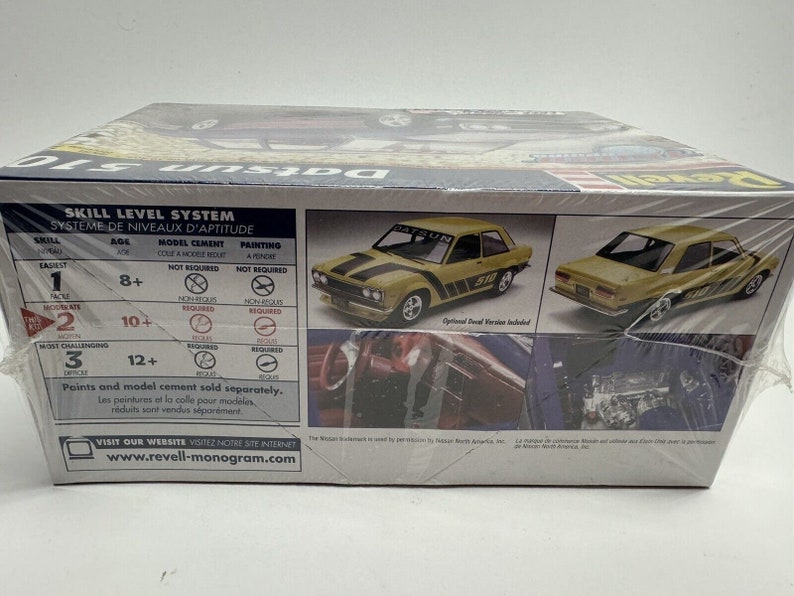 VINTAGE SEALED Revell Datsun 510 Tuner Series #85-2377 Model Car Kit 1/ ...