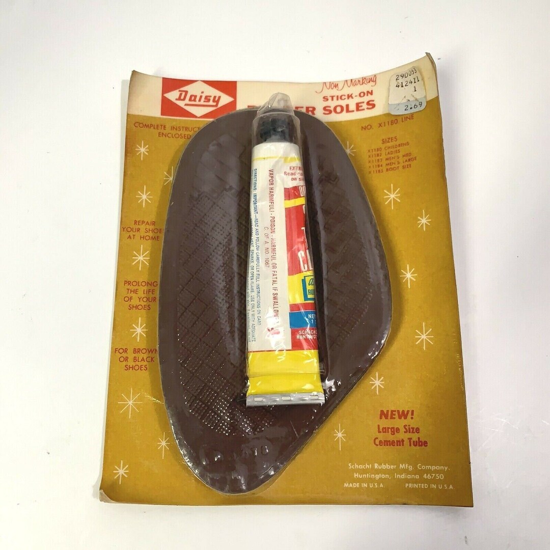 Vintage Daisy, Complete Shoe Repair Kit, One Pair Rubber Soles FACTORY ...