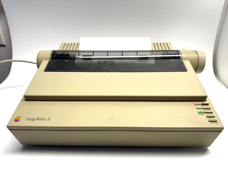 Vintage Apple Imagewriter II Printer G0010 Made in Japan Power on UNTSTED - Etsy