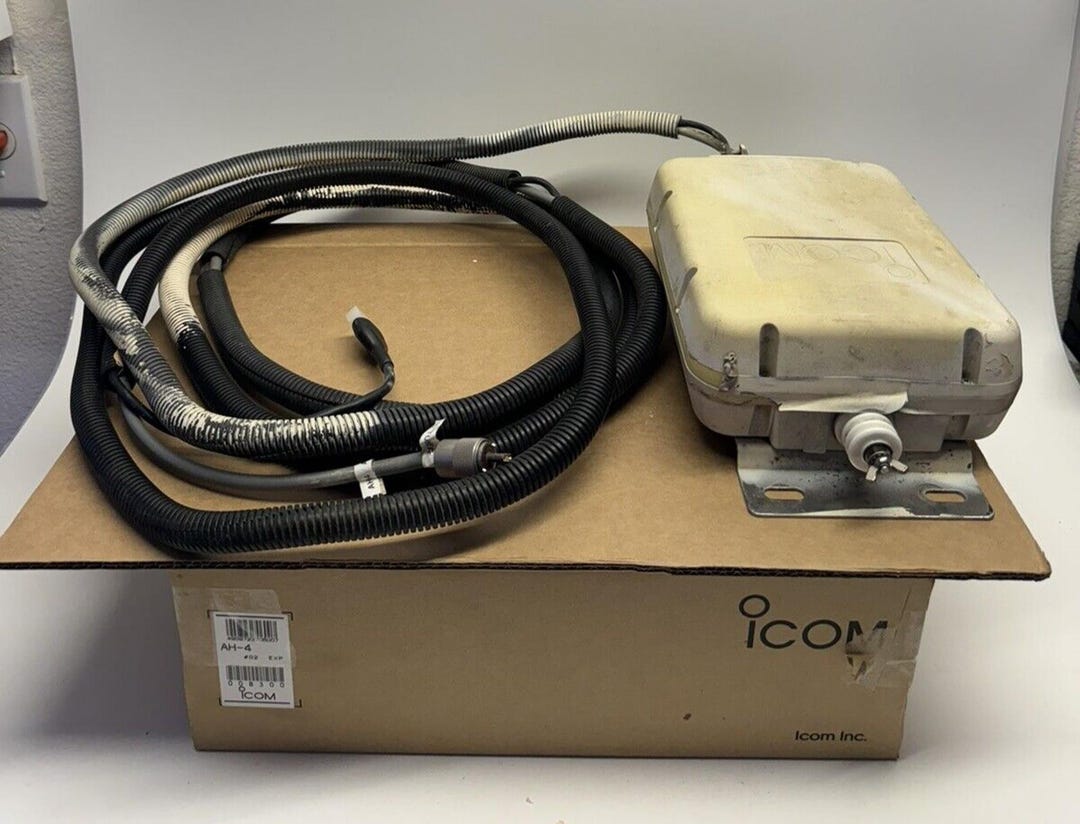 VINTAGE Icom AH-4 Antenna Tuner Used in Original Box UNTESTED - Etsy