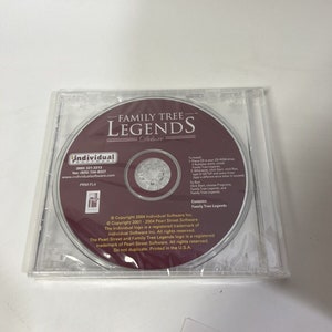 VINTAGE SEALED CONDITION Family Tree Legends Deluxe 4.0 (old Version ...