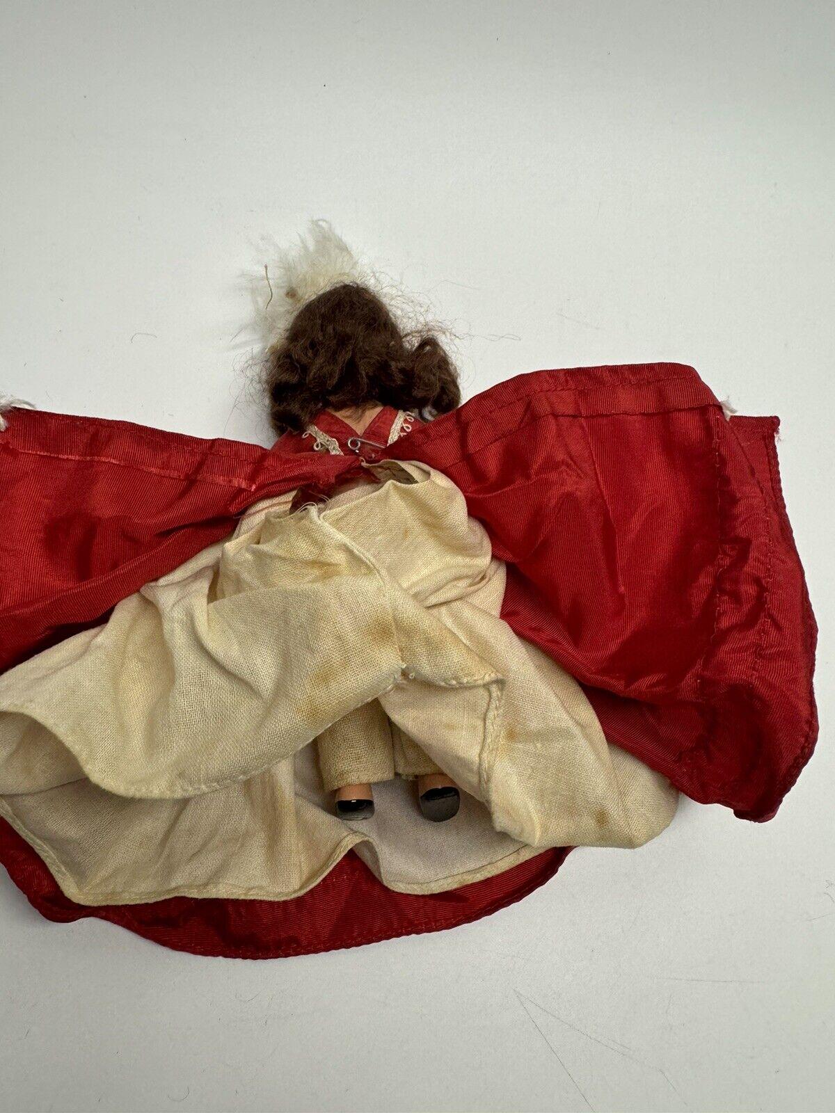 Vintage Nancy Ann Storybook Doll Red Dress W/white Hat 6" - Etsy