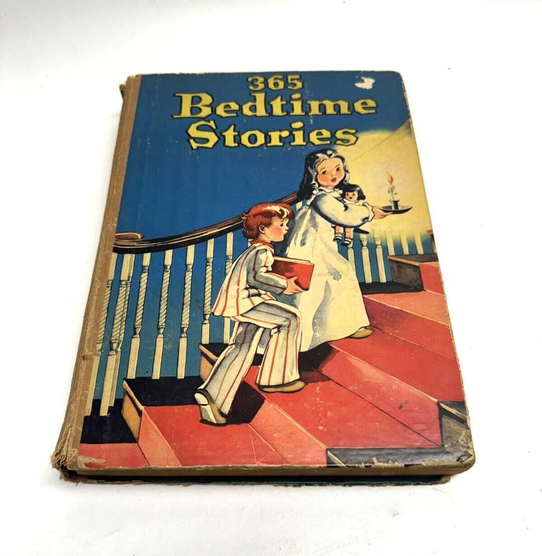VINTAGE "rare" 365 Bedtime Stories Book by Viola Ruth Lowe 1937 Whitman ...