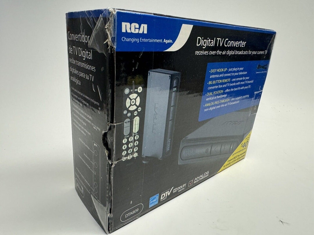 Vintage RCA, Digital to Analog T.V Converter Box, DTA800B1, Remote Over ...