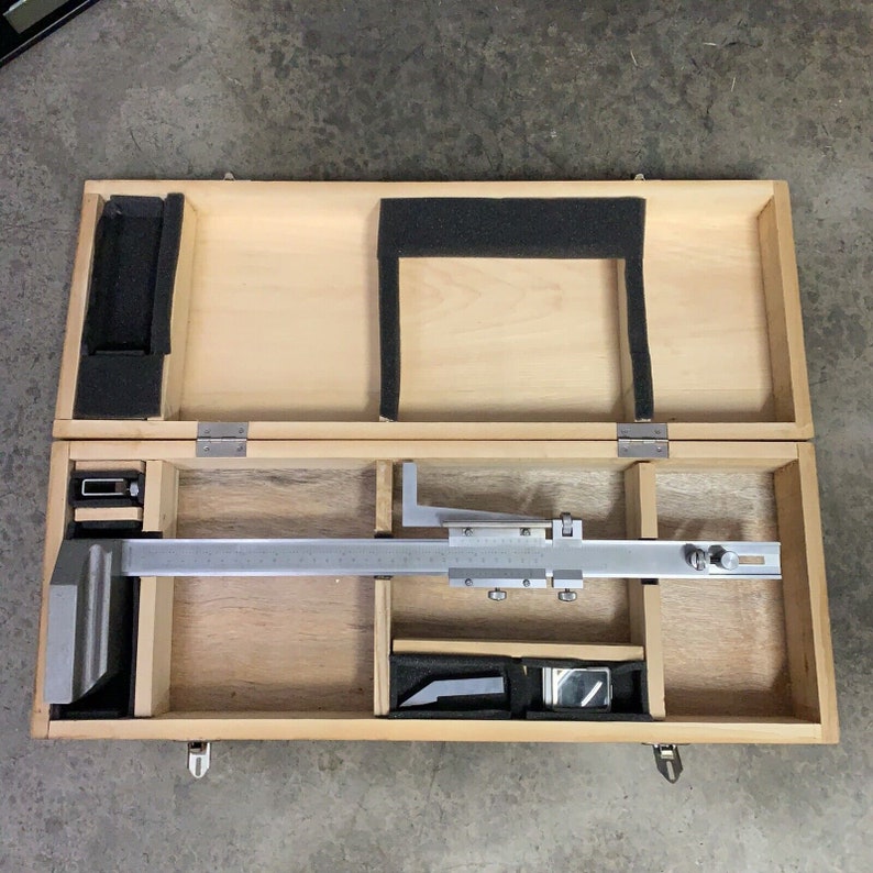 Vintage 12" Height Vernier Caliper With Zero Adjustment Device With ...
