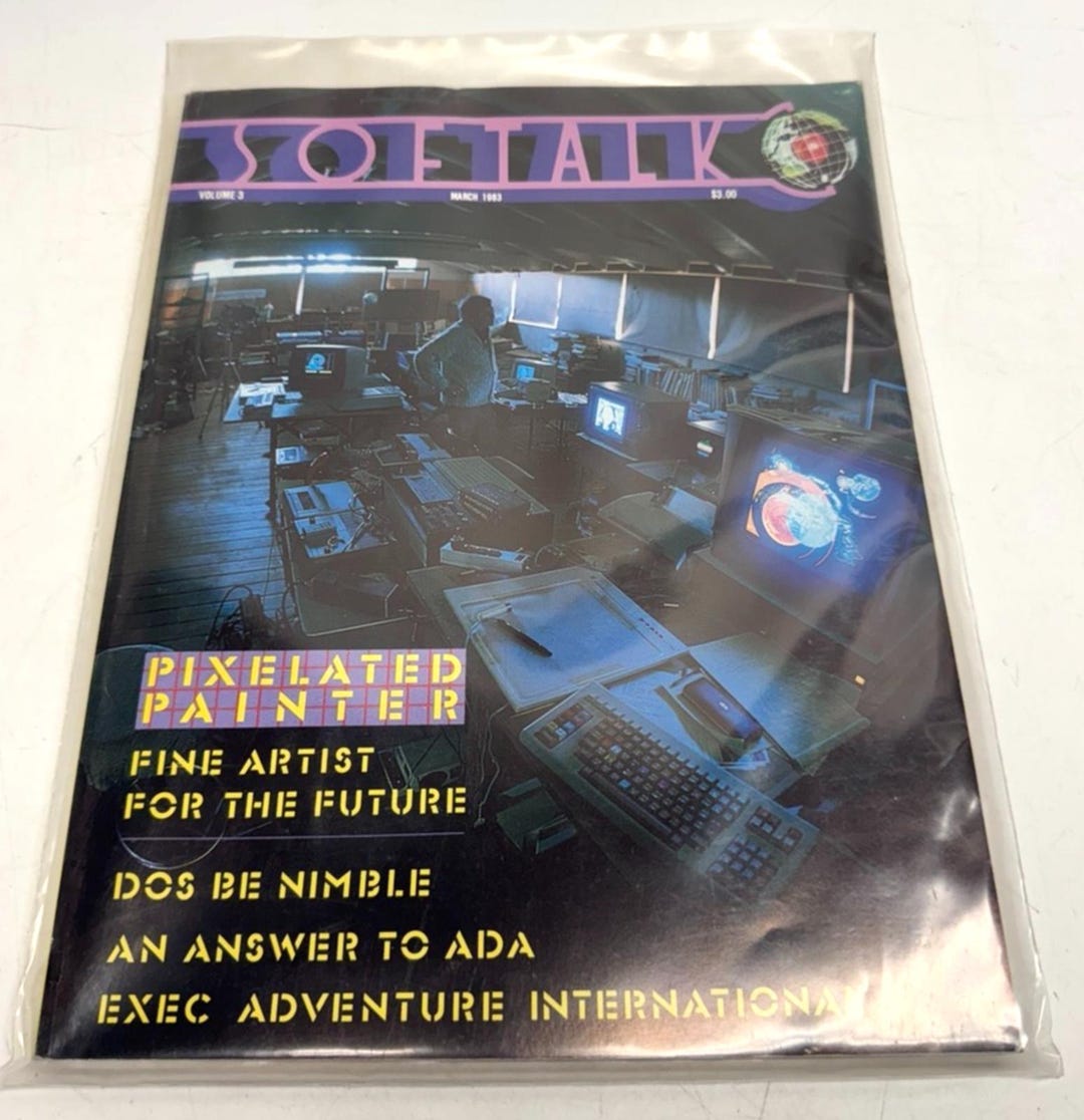 Vintage Softalk Magazine, March 1983, for Apple 2 Iie Iic Iigs - Etsy