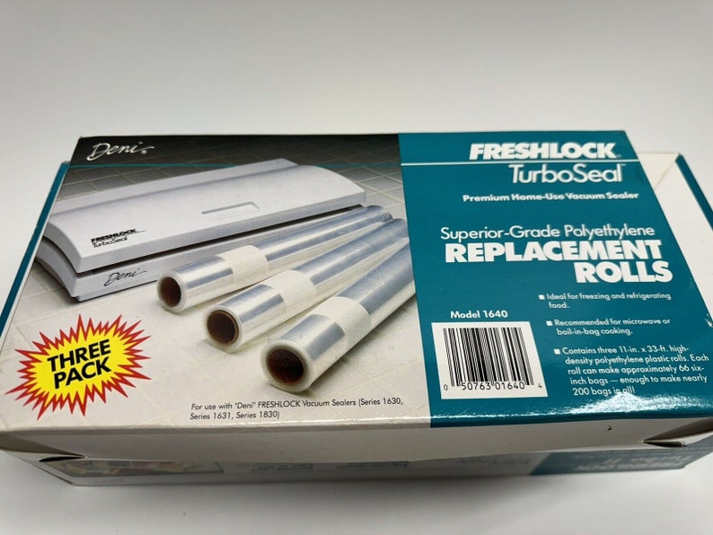 Vintage SEALED Deni Freshlock Turbo II 1830s Premium Food Saving Vacuum ...