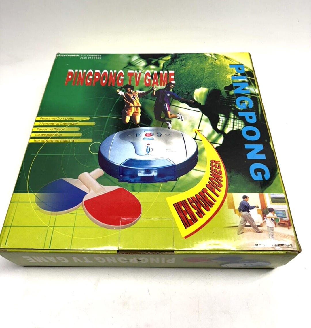 Vintage SEALED Style Ping Pong Sport Pioneer TV Virtual Plug & Play 5 ...
