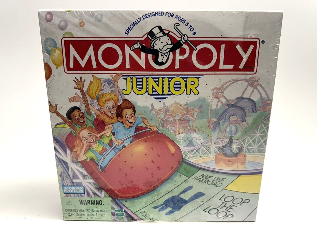 VINTAGE NOS Monopoly Jr Junior Vtg 1996 Board Game Parker Brothers ...