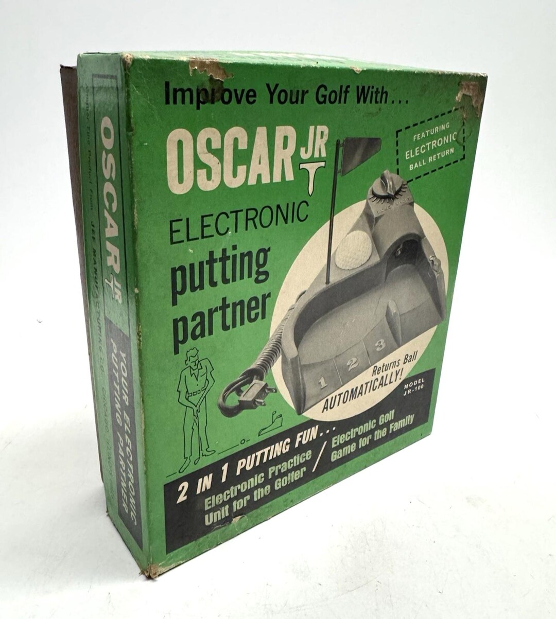 Vintage NOS OSCAR JR-100 Electronic Golf Putting Partner Automatic Ball ...
