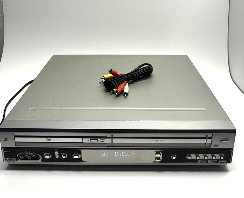 Vintage 2002 Zenith XBV243 DVD VCR Combo Recorder Dubbing Burner Player ...