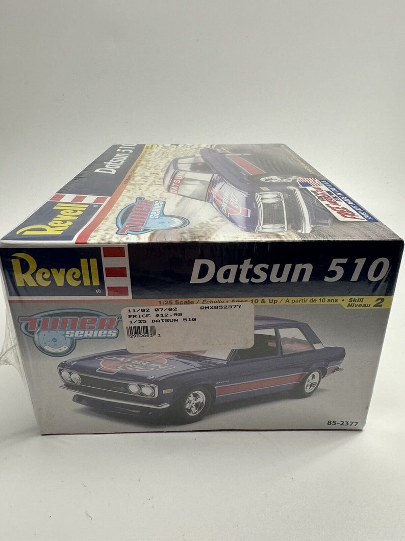 VINTAGE SEALED Revell Datsun 510 Tuner Series #85-2377 Model Car Kit 1/ ...