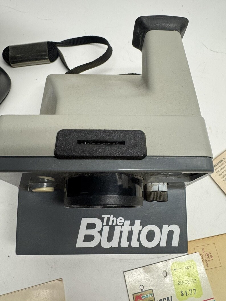 Vintage 80s Polaroid the Button Instant Land Camera W/ Manual & Case - Etsy