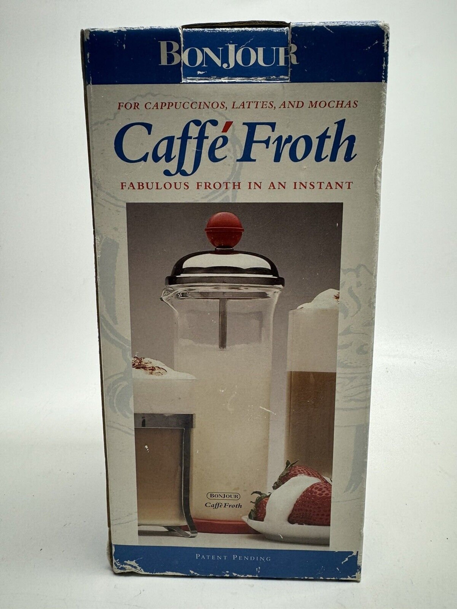 VINTAGE NOS Bonjour Caffe Froth Fabulous Froth in an Instant 16 Ounces ...