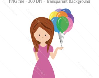Party girl clip art | Etsy