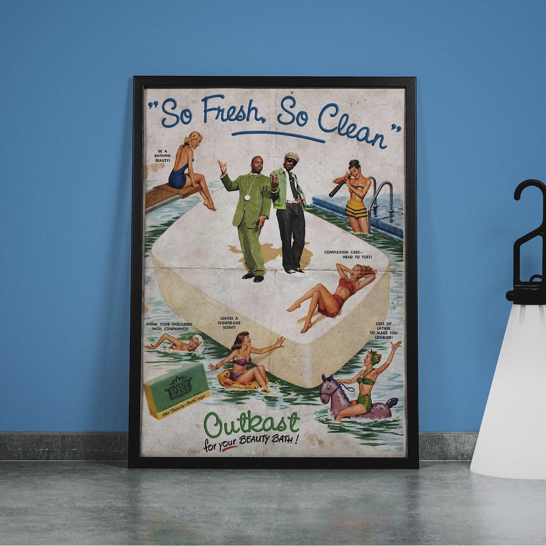 Outkast so Fresh so Clean Vintage Poster Wall Decor Swimming Pool ...