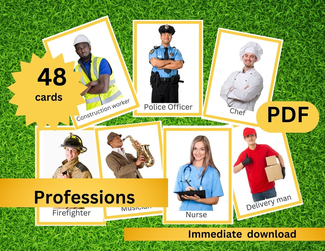 Professions , Jobs, Flashcards (pictures of Real People) Preschool ...