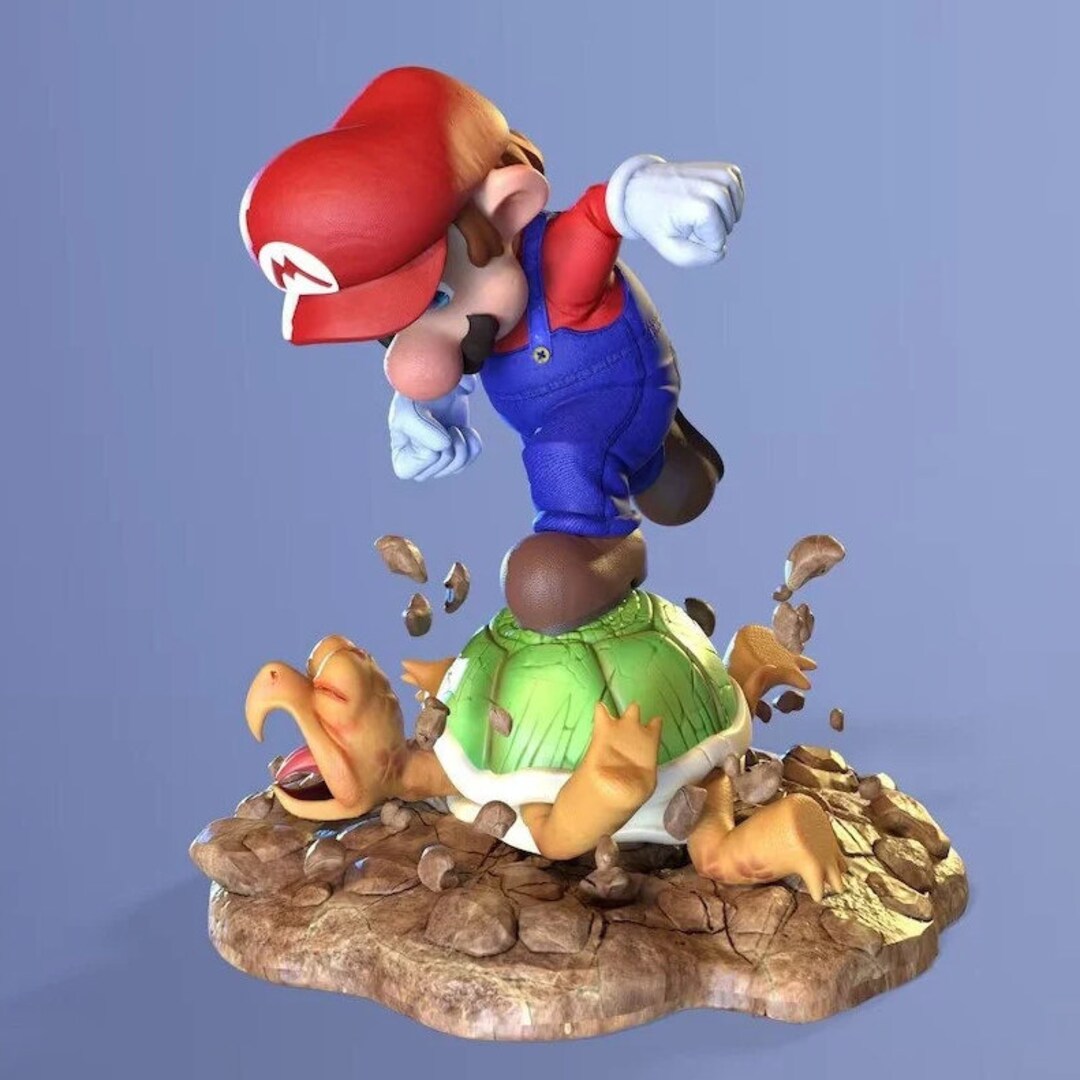 Super Mario Characters, Diorama, 3D Stl File for 3D Printer, Mario Stl ...