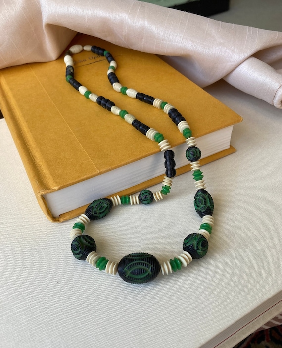 French Galalith, Antique Early Plastic Carved Ornate … - Gem