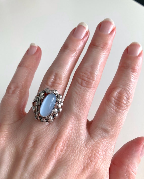 Vintage Mid Century Modern Moonstone Glass Stone Ster… - Gem