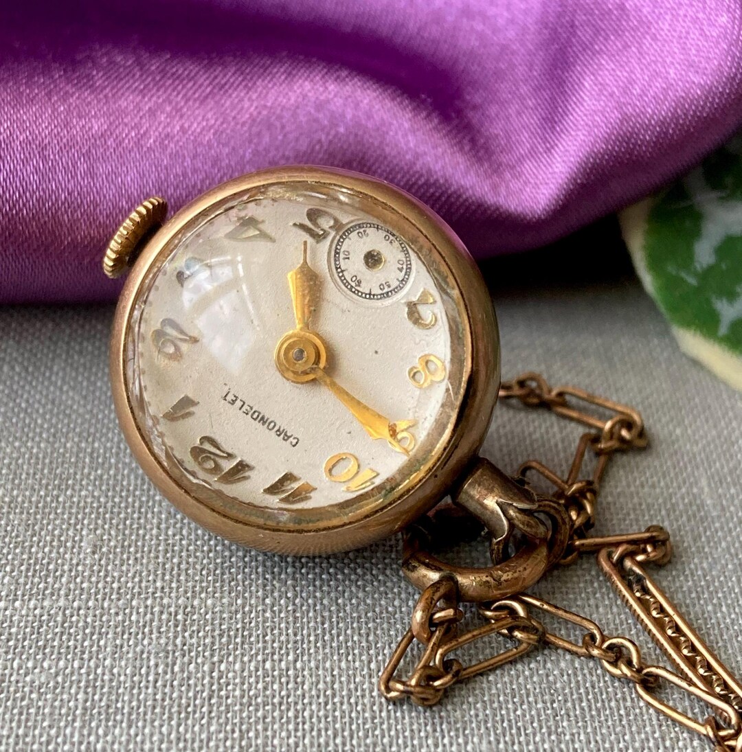 Antique Bubble "pools of Light" Skeleton Carondelet 7 Jewels Watch Ball ...