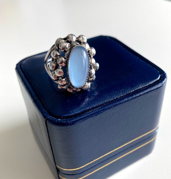 Vintage Mid Century Modern Moonstone Glass Stone Ster… - Gem