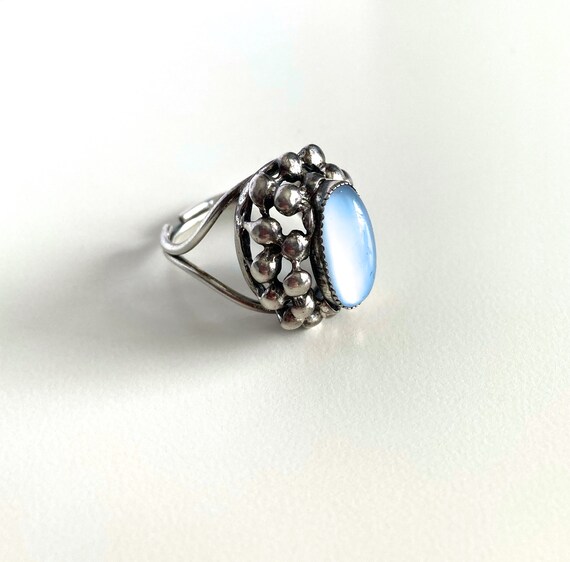 Vintage Mid Century Modern Moonstone Glass Stone Ster… - Gem