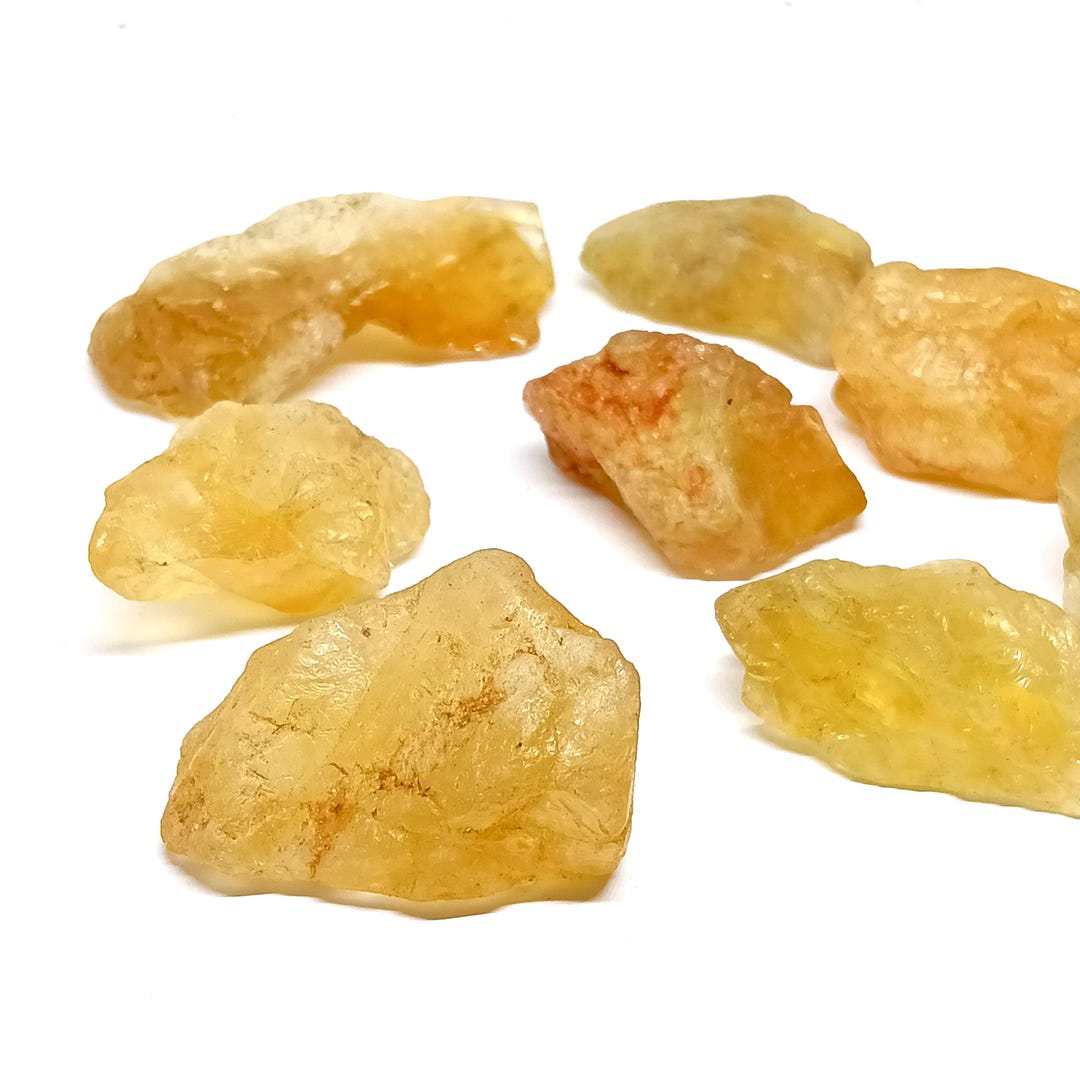Raw Citrine Stone - Brazilian Healing Crystals, Bulk Rough Stones for ...
