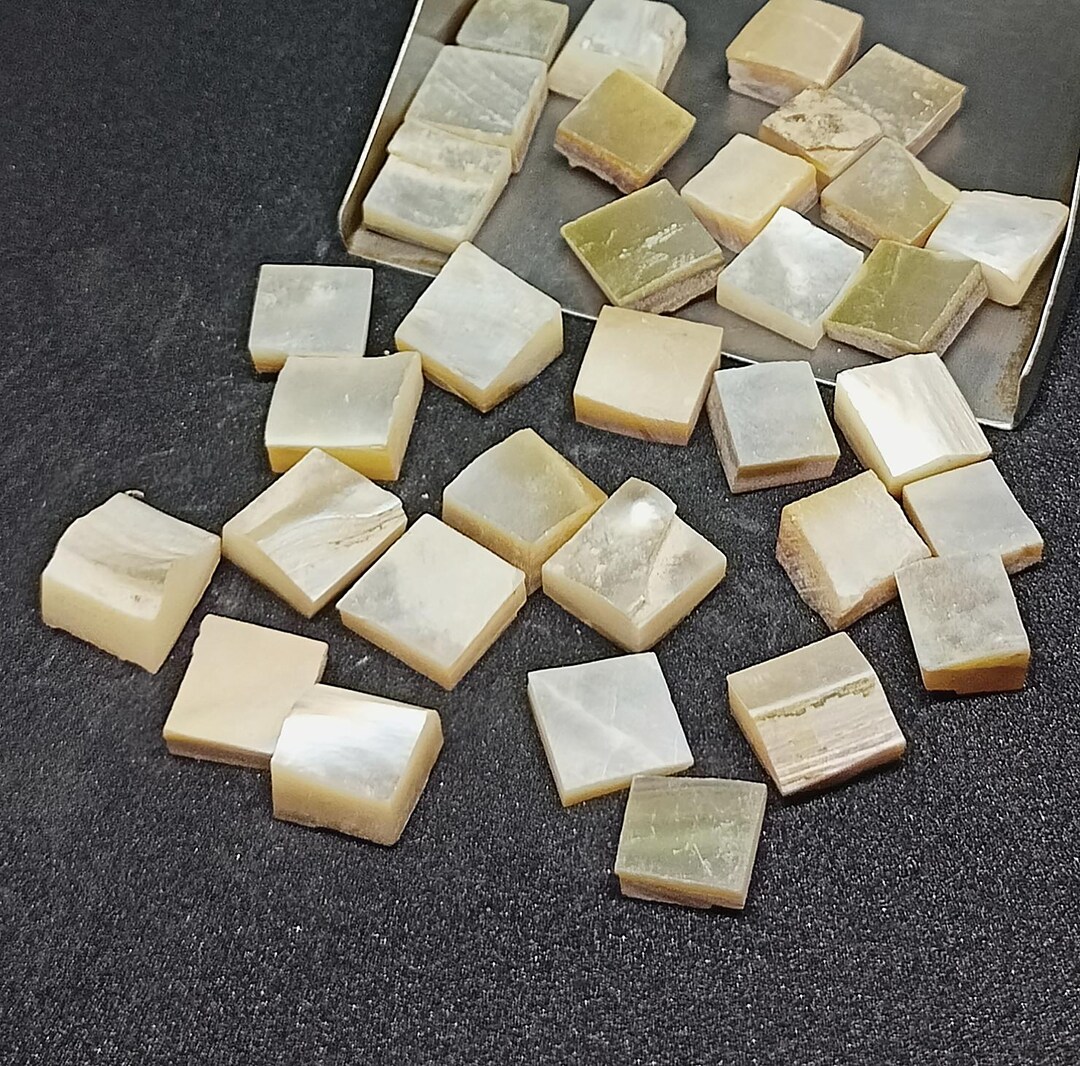 25 Natural Mother of Pearl Shell Rectangle Inlay Blanks (8-10mm) - Etsy