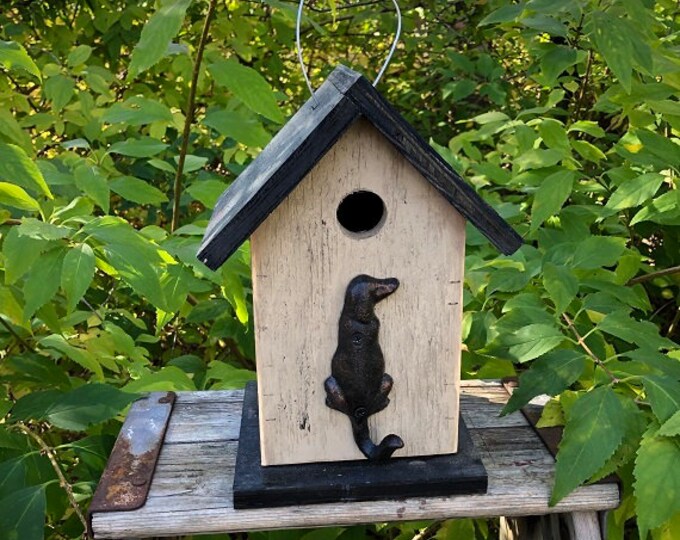 Rustic Primitive Birdhouse Triangle Steps Country Birdhouse Outdoor ...