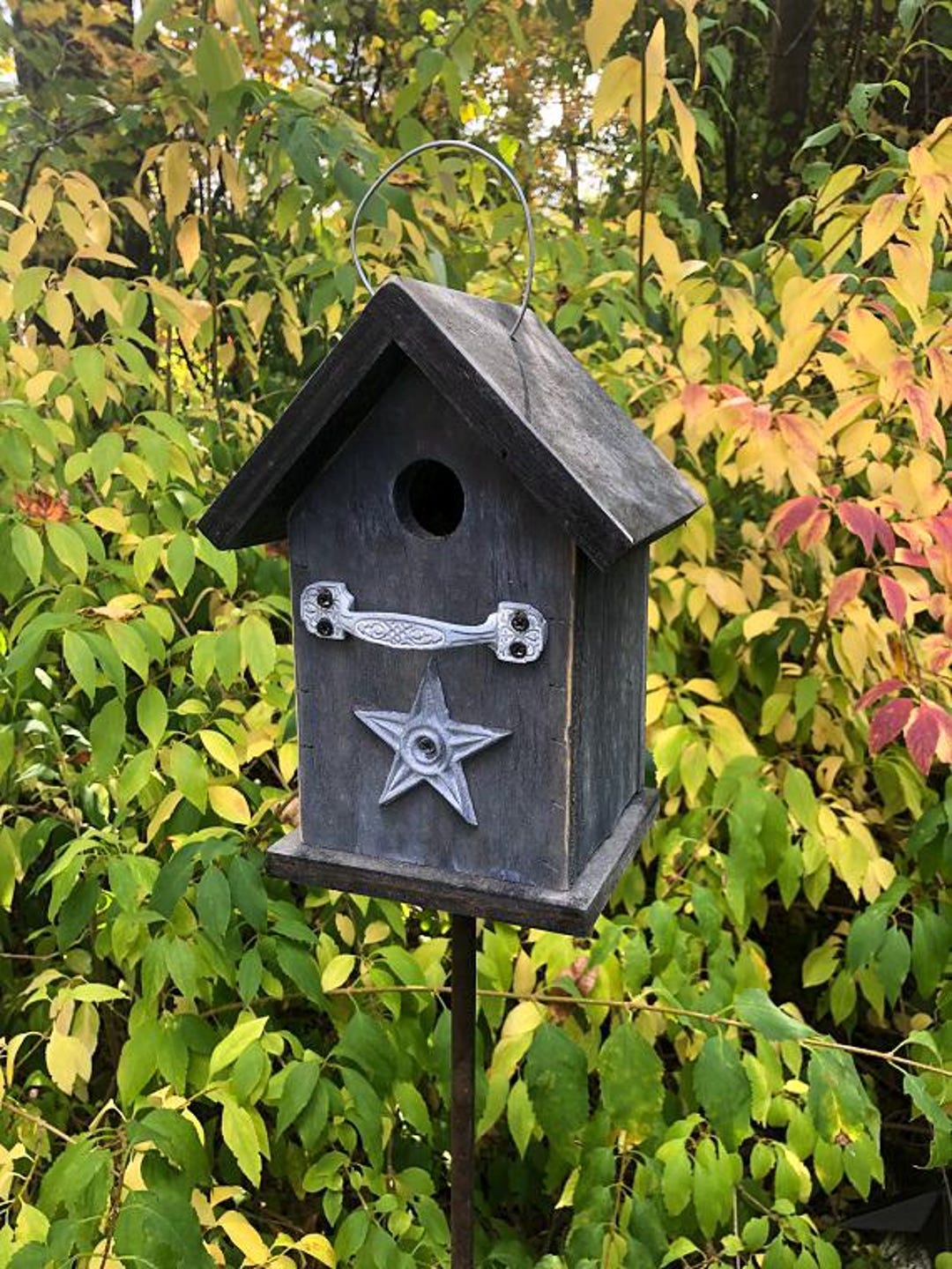 Rustic Primitive Birdhouse Hardware Birdhouse Outdoor Bird House - Etsy