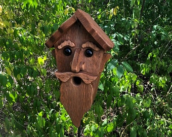 Sleepy Old Man Birdhouse - Etsy