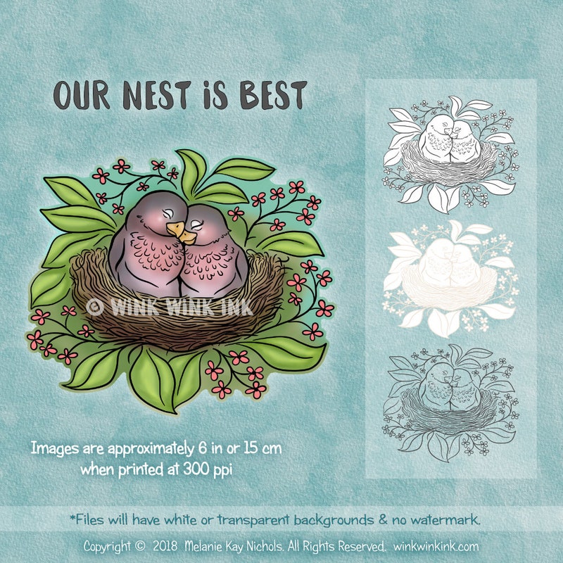 Lovebird Stamp - Etsy