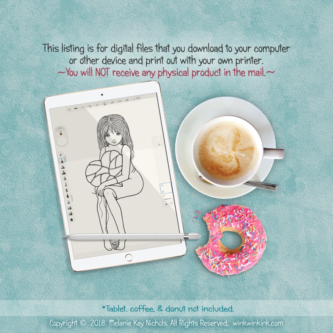 Digital Stamp Stitched up Broken Heart Sympathy - Etsy