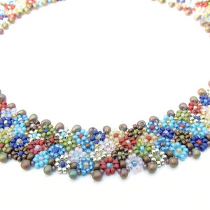 Beading Tutorial 31 Morocco Collar, Bead Pattern, Seed Beadweaving ...