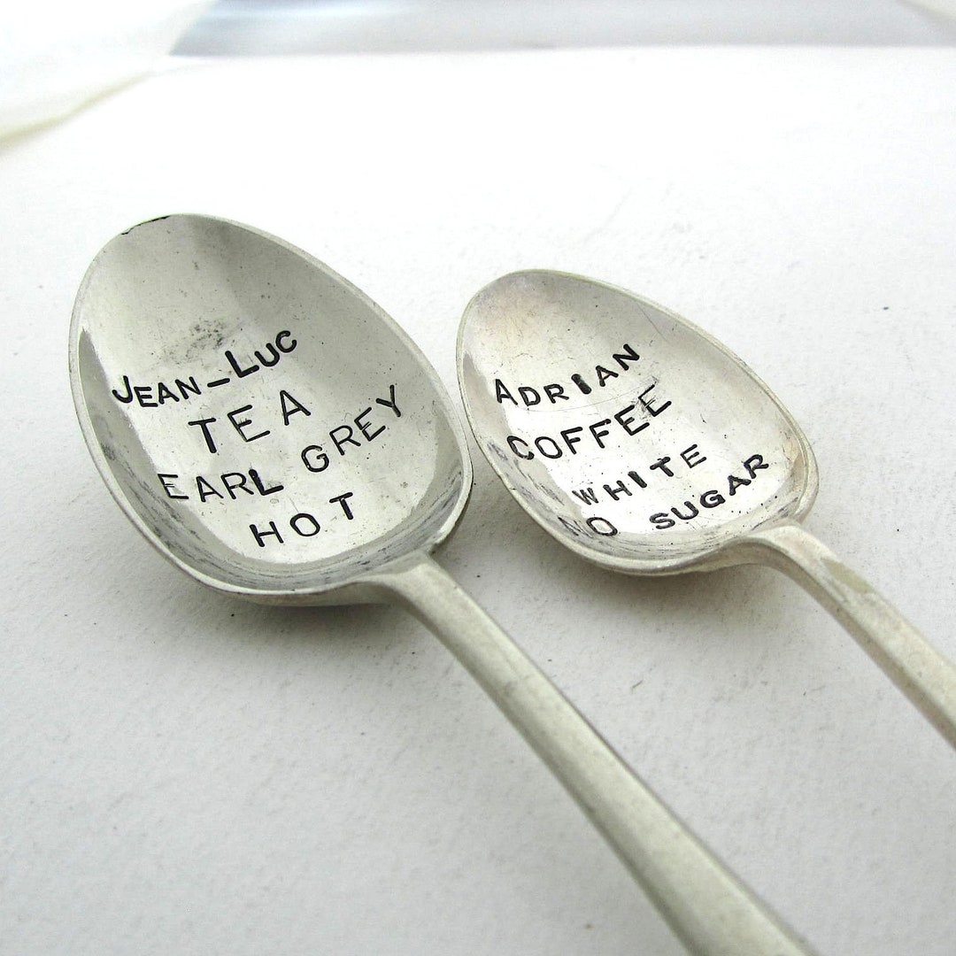 Hand Lettered Custom Personalised Tea or Coffee Spoon - Etsy