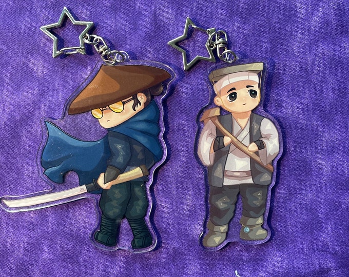 Blue Eye Samurai Keychains - Etsy