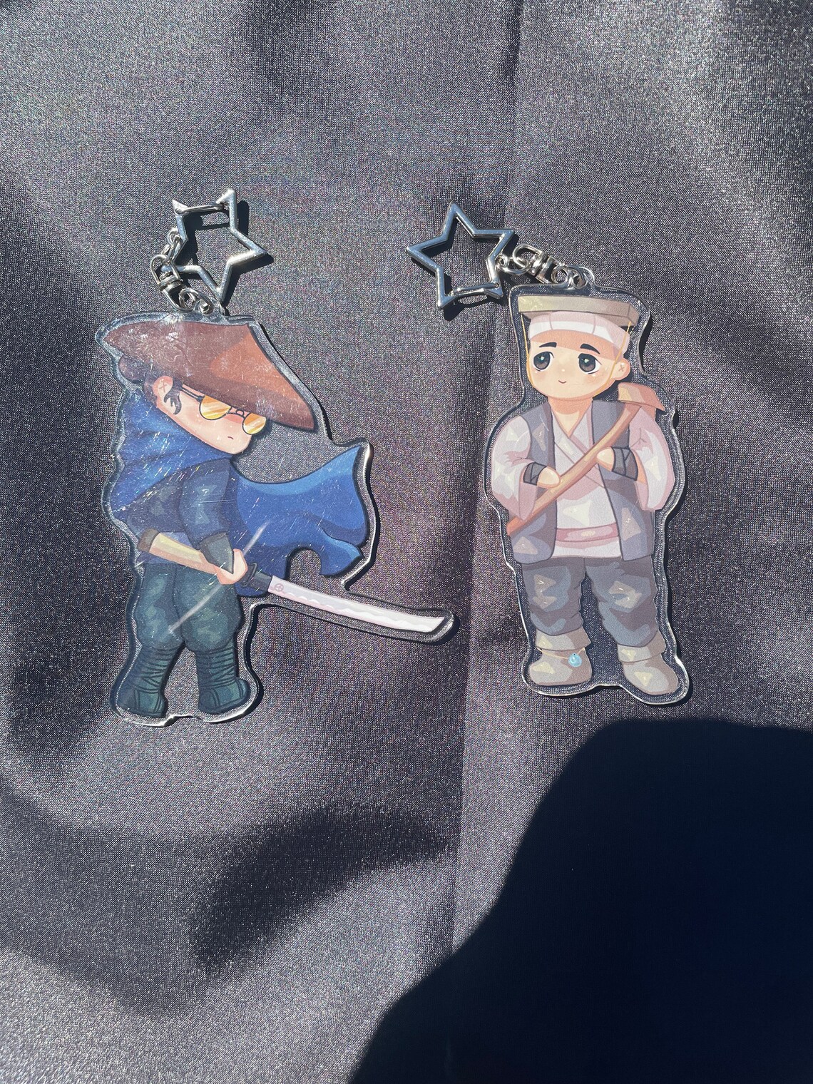 Blue Eye Samurai Keychains - Etsy