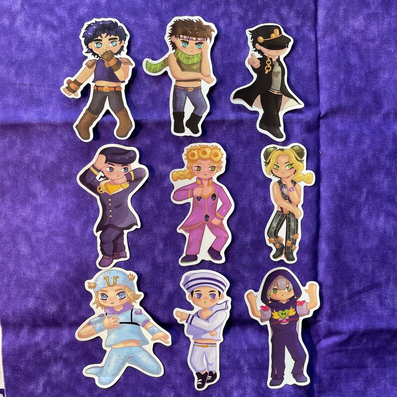 JJBA Stickers main Jojo's - Etsy