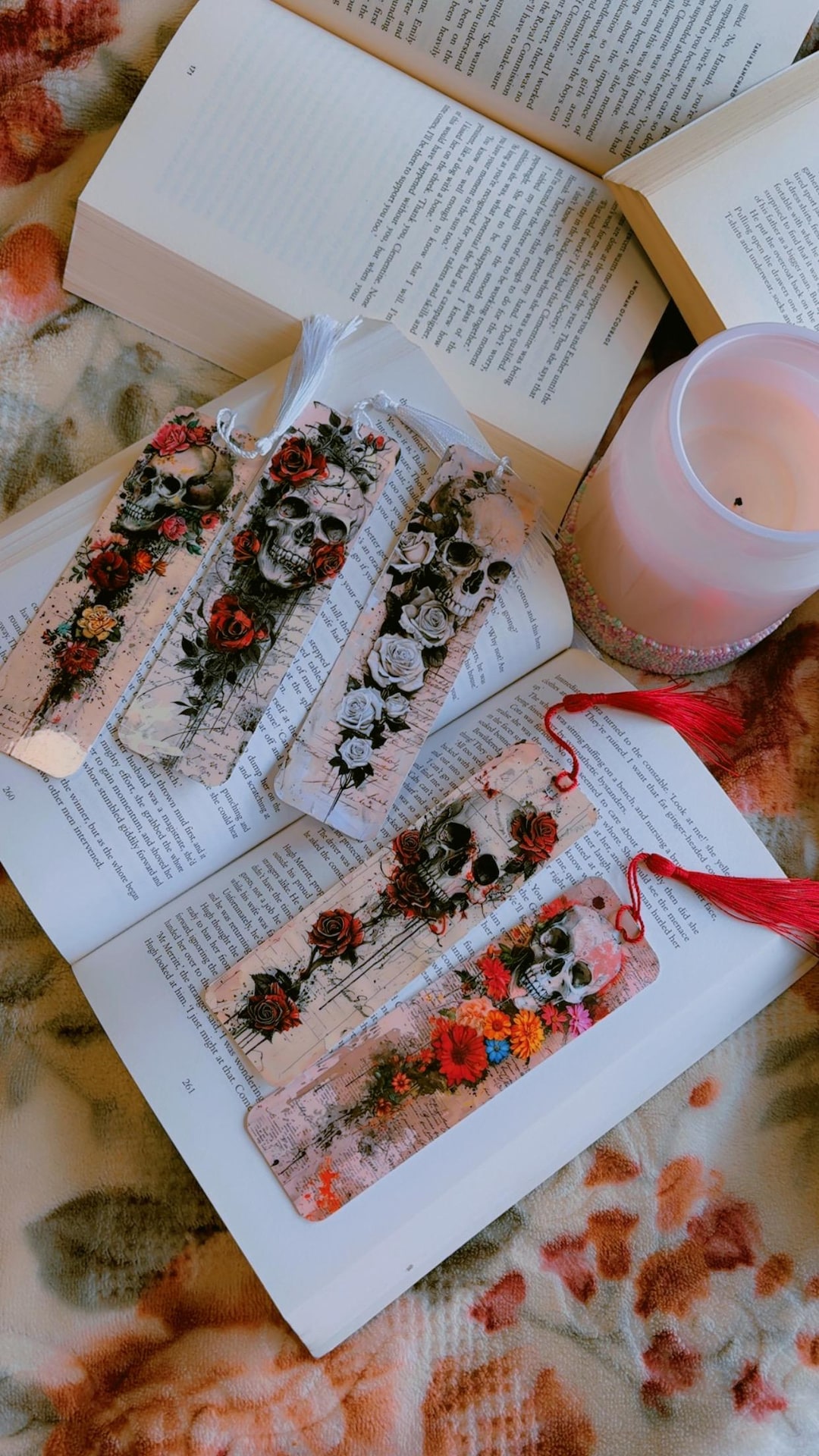 Handmade Gothic Bookmark Set, Laminated Bookmarks, Book Lover Gifts ...