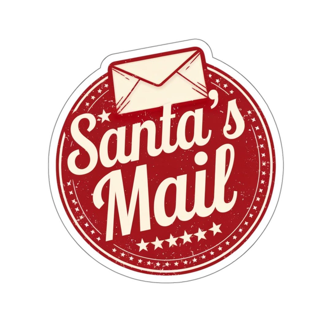 Christmas Post Stamp Sticker, Holiday Decor for Cards, Envelope Seals ...