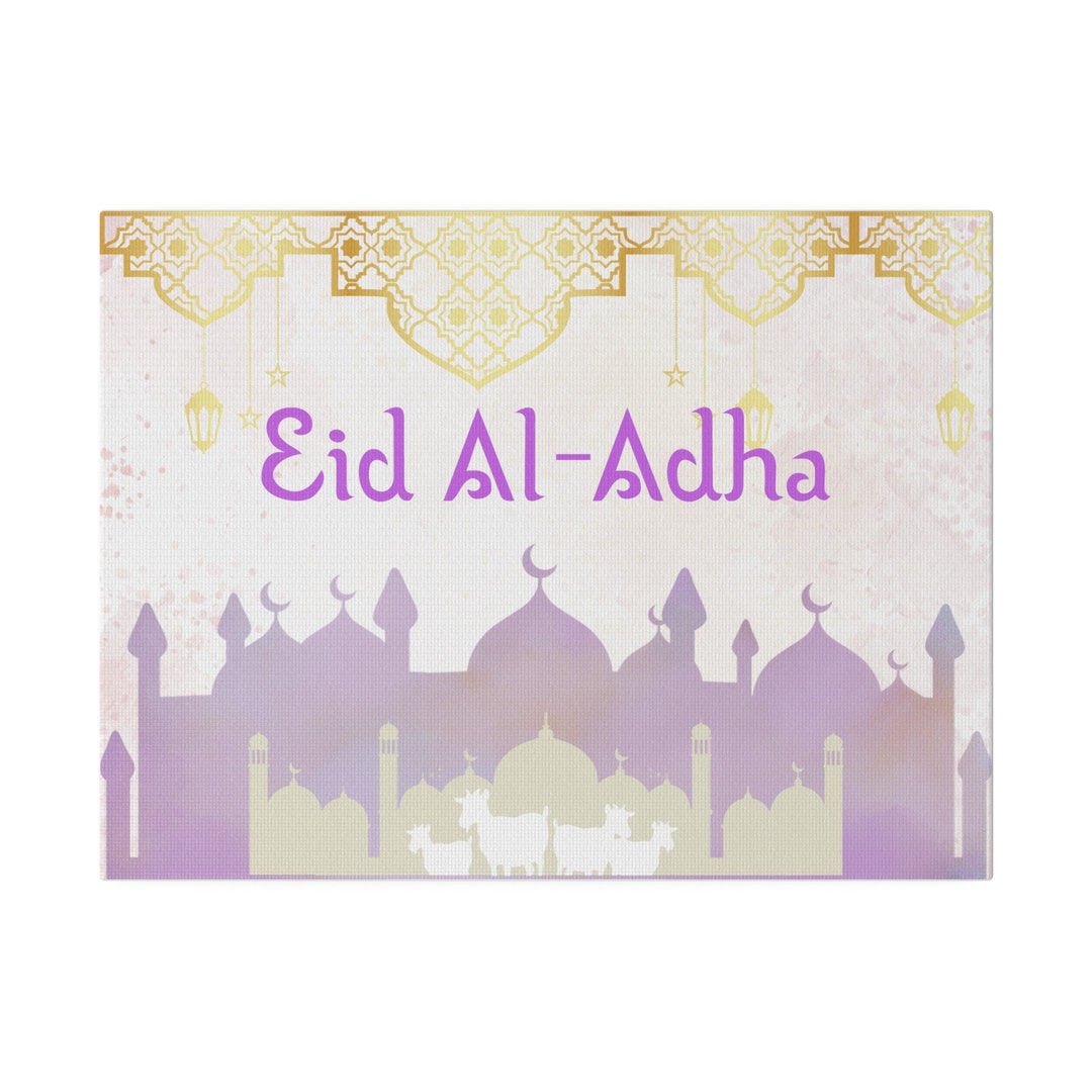 Eid-al-adha Mubarak, Matte Canvas - Etsy