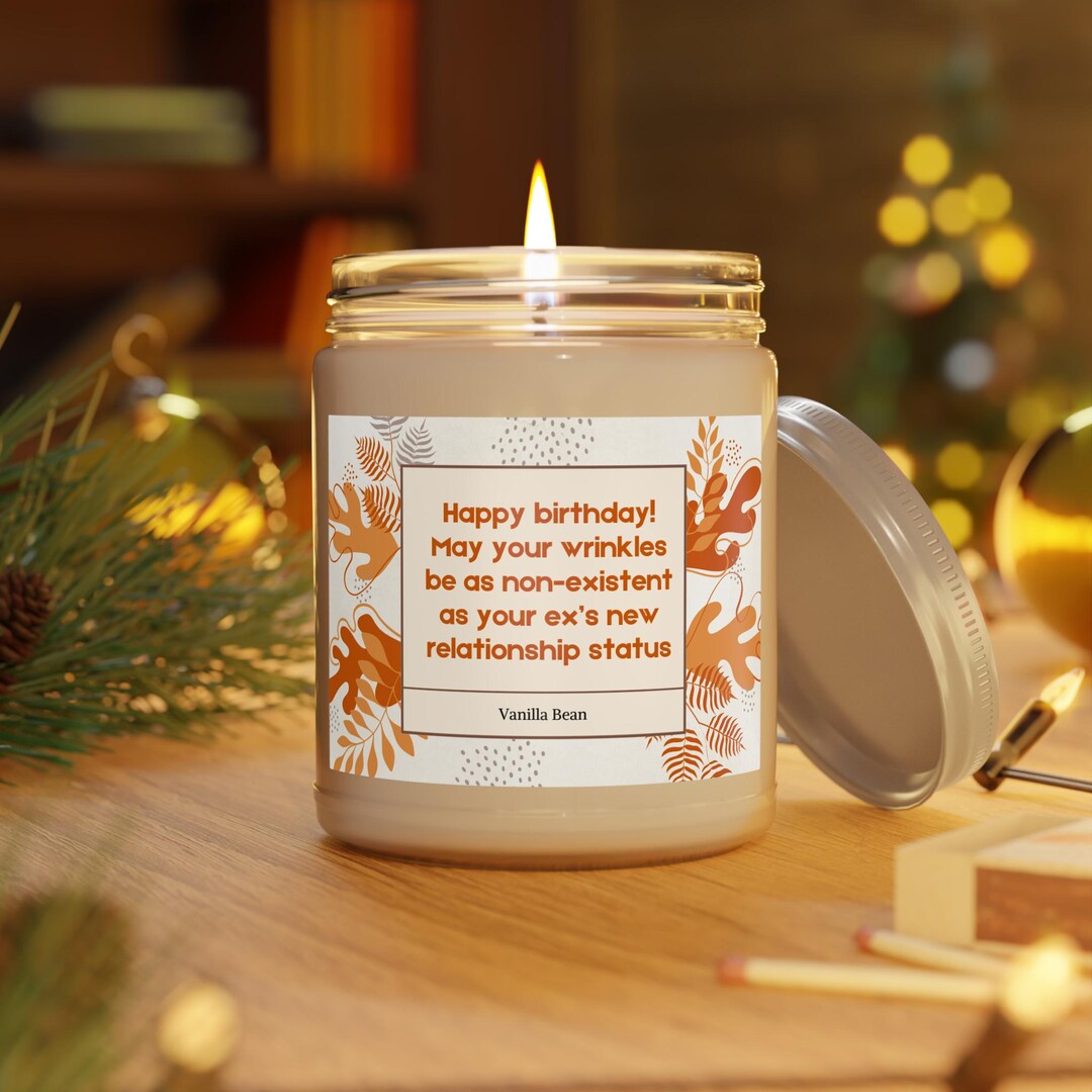 Birthday Wishes Scented Candles, Funny Gift for Friend, Humorous Candle ...