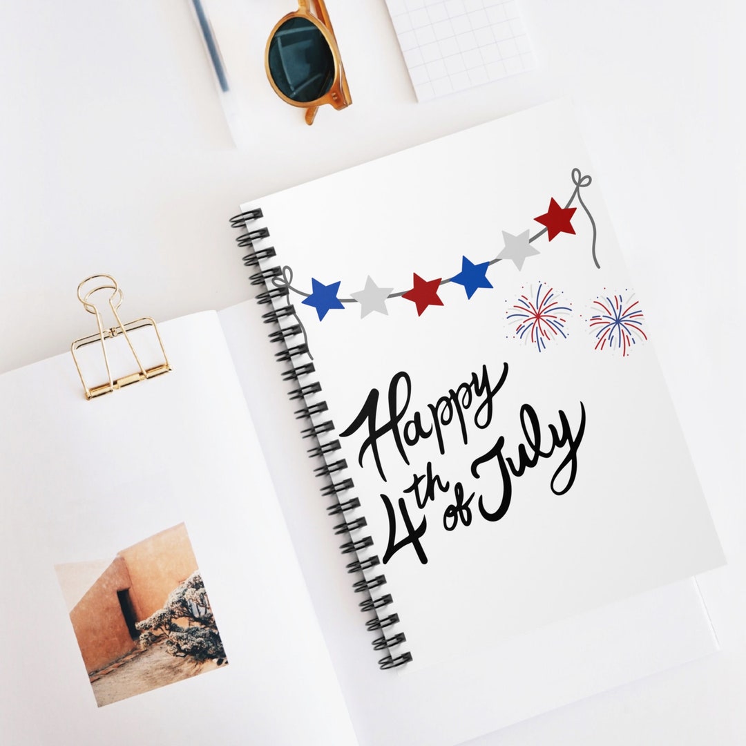 4th of July Special Edition Spiral Notebook Ruled Line - Etsy