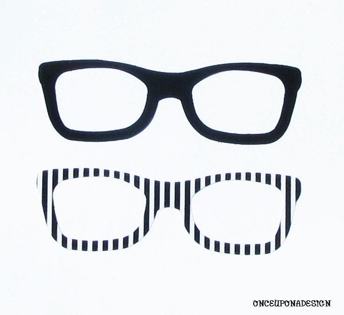 Retro Glasses Outline