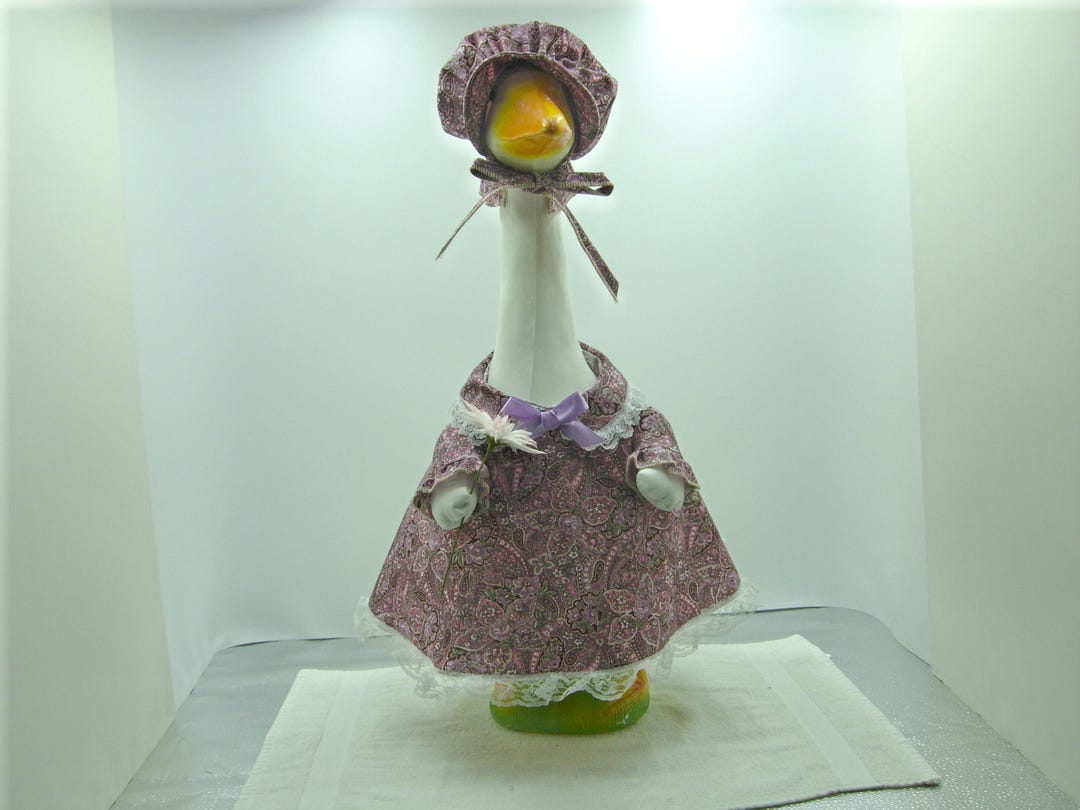 Summer Goose Outfit in Pink and Lavender Paisley. Dress Fits Large 23 ...