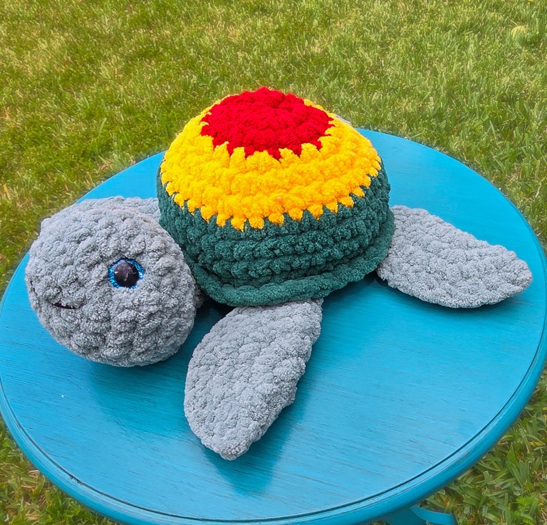 Crochet Reggae Rasta Turtle Plushie - Etsy
